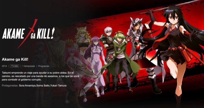 Akame Ga Kill ya está disponible en Netflix con doblaje al Español Latino