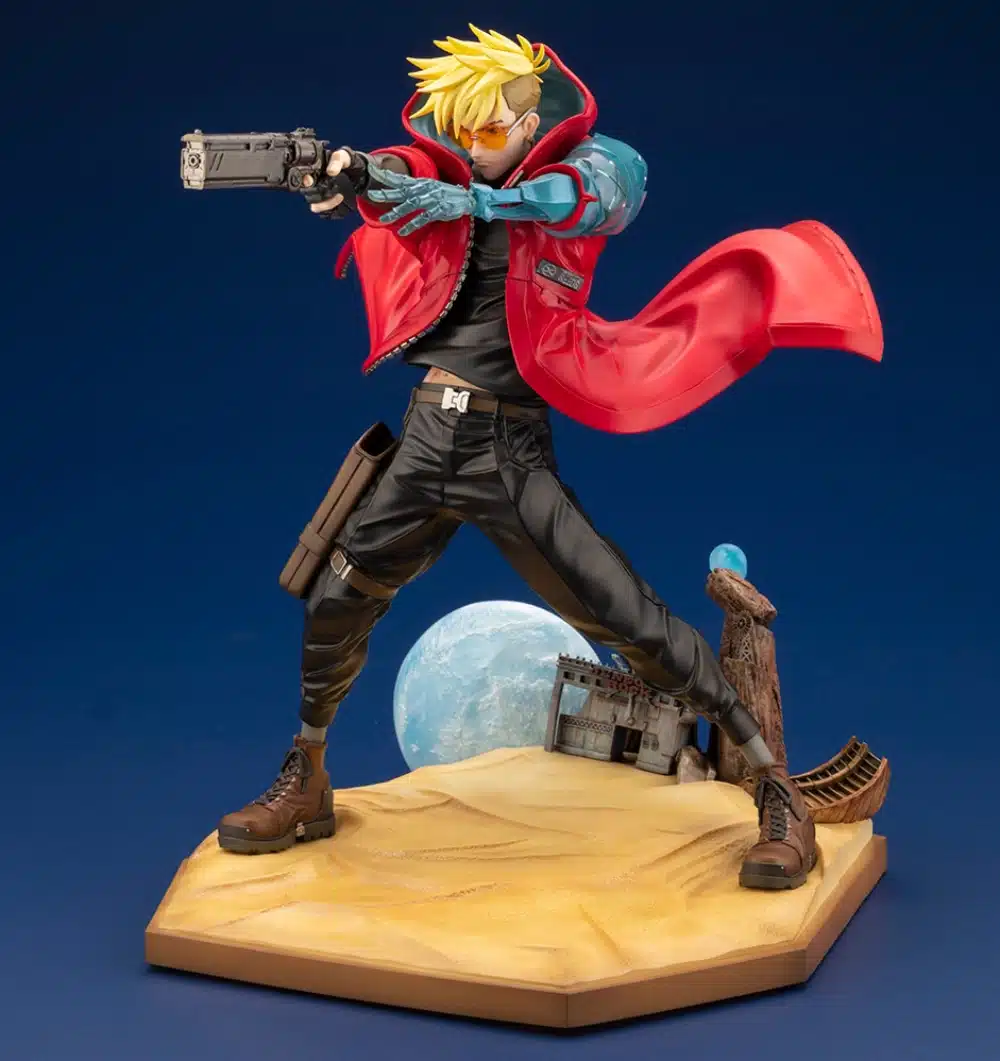 Trigun Stampede: Una impresionante figura de Vash estampida llega a tiendas